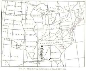 Brood XXI Map – Cicada Mania